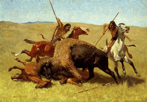 Art Prints Of The Buffalo Hunt By Frederic Remington