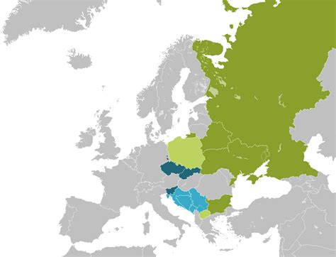 Fileeastwest Theory Map Of Slavic Languagessvg Wikimedia Commons