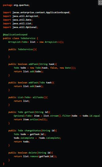 Cómo crear una API REST en quarkus Programa en Línea