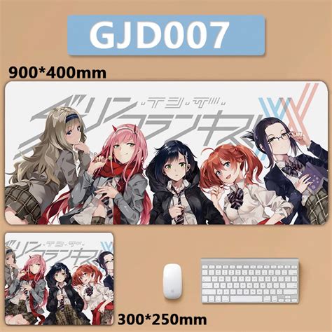 Anime Sexy Girl Zerotwo XXL Large Silicone Mouse Pad Keyboard Pad Zero Two DARLING In The FRANXX