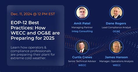 Eop 12 Best Practices How Wecc And Ogande Daybreakweekly Uk