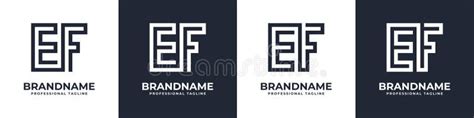 Simple Ef Monogram Logo Suitable For Any Business With Ef Or Fe