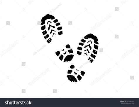 Boot Print Black Icon เวกเตอร์สต็อก ปลอดค่าลิขสิทธิ์ 643192012