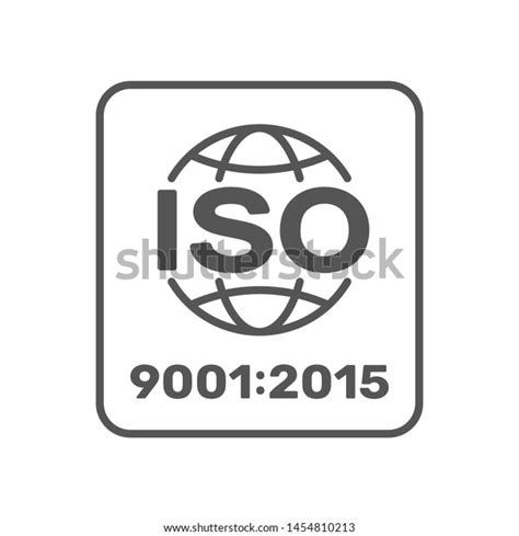 สัญลักษณ์ของ Iso 9001 2015 ได้รับการรับรองภาพประกอบเวกเตอร์ต่อหุ้น 10 เวกเตอร์สต็อก ปลอดค่า