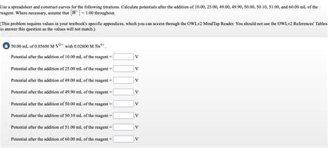 Solved Use A Spreadsheet And Construct Curves For The
