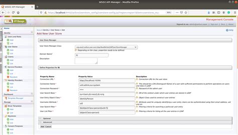 Wso2 Api Manager Configuring Ldap As A Secondary User Store In Wso2 Api Manager With Wso2
