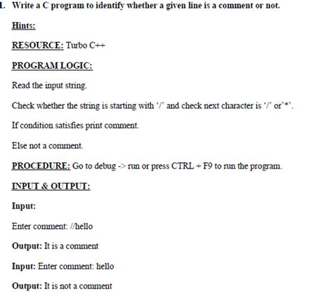 Solved Write A C Program To Identify Whether A Given Line Is Chegg Com