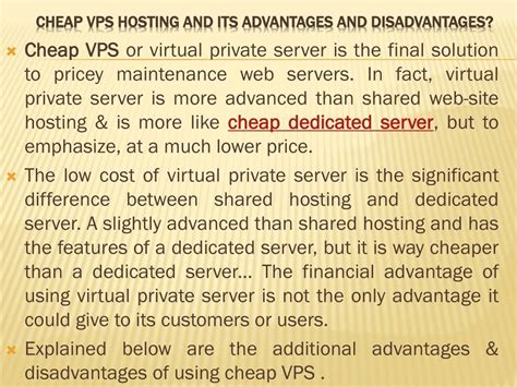 Ppt Cheap Vps Hosting And Its Advantages And Disadvantages Powerpoint