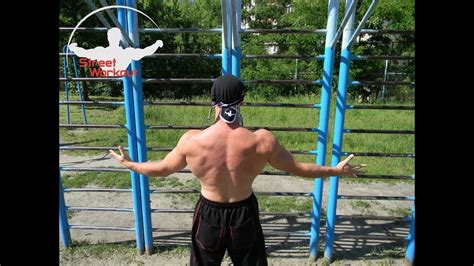 Накачать крылья и широкую спину на турниках Тамир Youtube