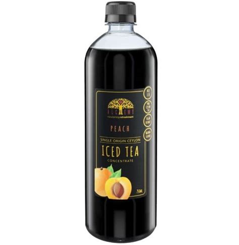Alchemy Peach Iced Tea Concentrate 750ml Bottle A1 Coffee