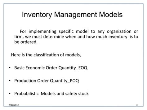 Inventory Management System PPTX Logistics Business