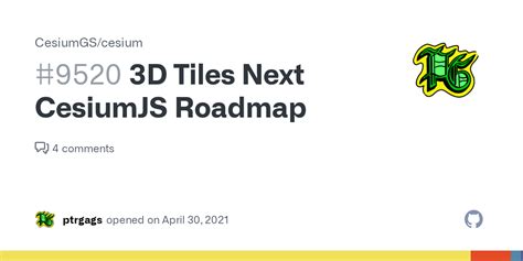 3d Tiles Next Cesiumjs Roadmap · Issue 9520 · Cesiumgscesium · Github