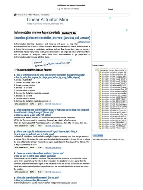 47 Instrumentation Interview Questions And Answers Pdf