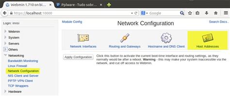 aprenda como criar virtualhosts no apache via webmin