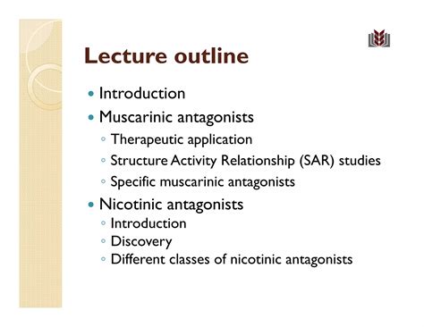 Cholinergic Antagonists Medicinal Chemistry Pdf