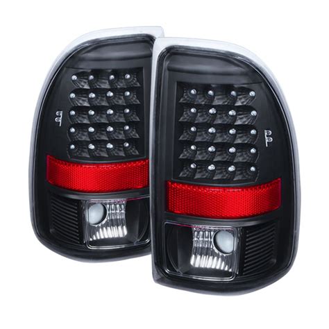 Xtune Dodge Dakota 97 04 Led Tail Lights Black Alt Jh Ddak97 Led Bk