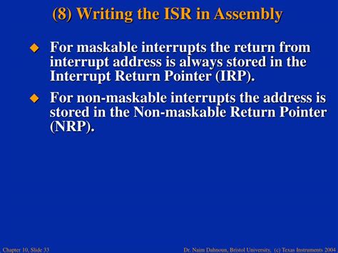 Ppt Chapter 10 Interrupts Powerpoint Presentation Free Download Id363891