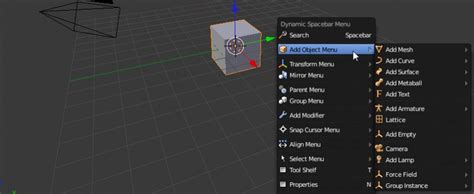 Addon Dynamic Spacebar Menu Blendernation