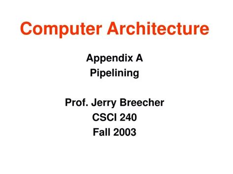 PPT Computer Architecture PowerPoint Presentation Free Download ID 4033776