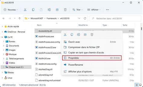 comment vérifier la version de framework sur windows 10 11