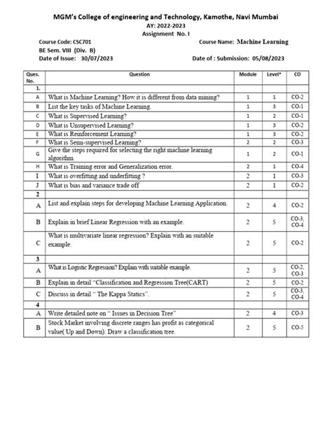 Ml Assignment No 1 Pdf Machine Learning Applied Mathematics