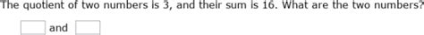 IXL Find Two Numbers Based On Sum Difference Product And Quotient Grade Maths Practice