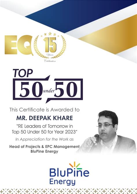 Excited To Share That I Have Been Honoured As One Of The Re Leaders Of Tomorrow In Top 50 Under
