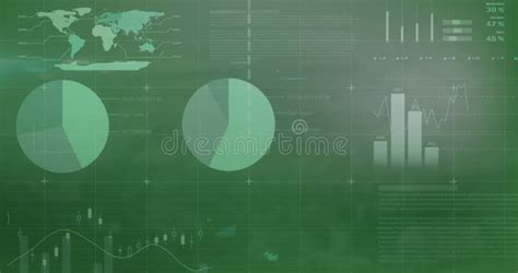 Animation Of Infographic Interface Against Dense Clouds Stock Video