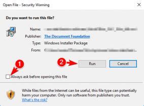 How To Disable Open File Security Warning On Windows