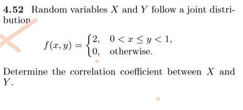 solved 4 52 random variables x and y follow a joint distri