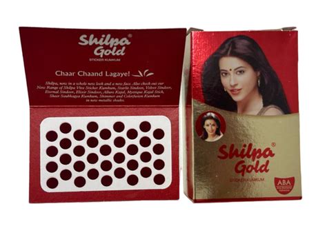 Traditional Beauty Accessory Shilpa Gold Bindi Shubham Foods