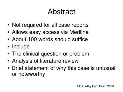 PPT How To Write A Case Report PowerPoint Presentation Free Download ID