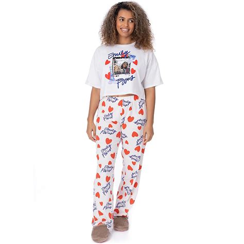 Emily In Paris Womens Multicoloured All Over Print Short Sleeve Long