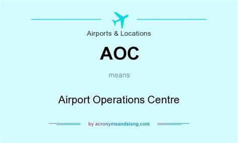 Aoc Airport Operations Centre In Airports And Locations By
