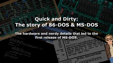 Shared Post Quick And Dirty The Story Of DOS MS DOS