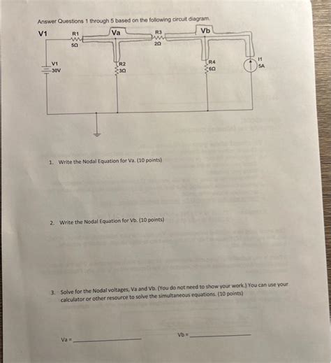 solved answer questions 1 throuah 5 based on the following