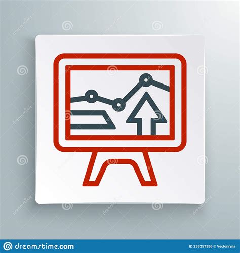 Line Computer Monitor With Graph Chart Icon Isolated On White Background Report Text File Icon