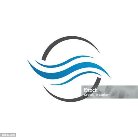 현대 물 파도 로고 디자인 의 블루 오션 기호 벡터 아이콘 템플릿 아이콘에 대한 스톡 벡터 아트 및 기타 이미지 아이콘 로고 바람 Istock