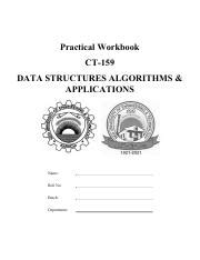 Practical Workbook: Data Structures & Algorithms Implementations | Course Hero