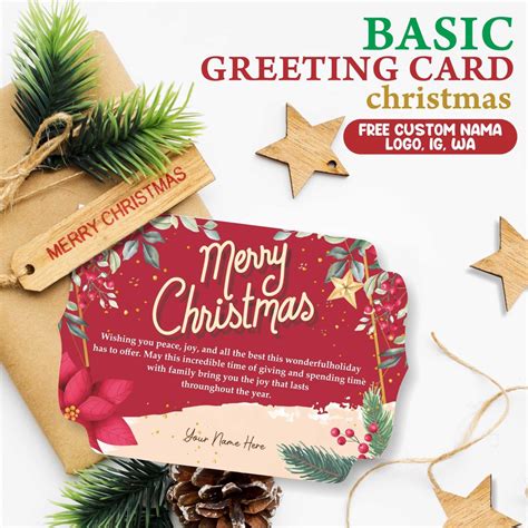 Jual Kartu Ucapan Christmas Card Kartu Natal Cutting Bentuk