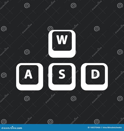 Wasd Keys Illustration Stock Vector Illustration Of Game 160370466