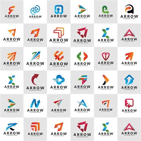Premium Vector Set Of Arrow Logo Design Vector
