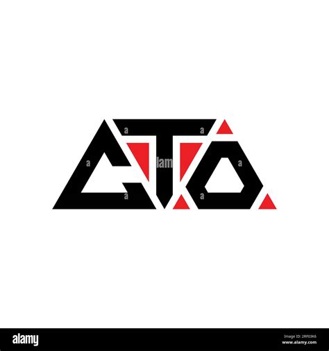 CTO Triangle Letter Logo Design With Triangle Shape CTO Triangle Logo Design Monogram CTO