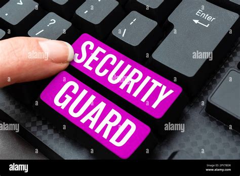 Sign Displaying Security Guard Business Approach Tools Used To Manage