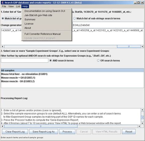 Searchgui Search Database Gui Documentation