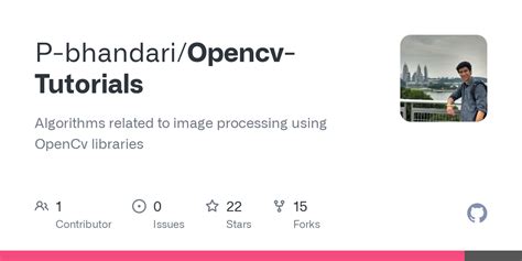 Github P Bhandariopencv Tutorials Algorithms Related To Image Processing Using Opencv Libraries