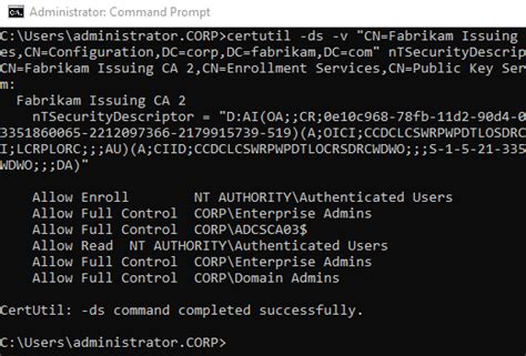 The Request For A Certificate Fails With The Error Message A Valid Certification Authority Ca