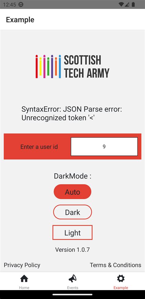 example screen error · issue 93 · scottish tech army volunteer app