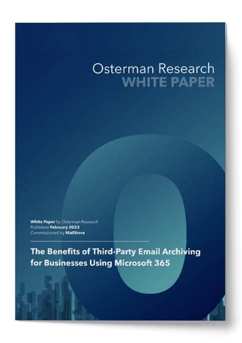Whitepaper Archiving Emails In Microsoft 365 Mailstore