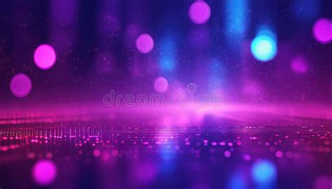 Synthwave Bokeh Background Stock Illustration Illustration Of Retro 301944897